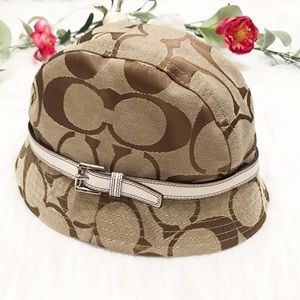 Women Coach Leather Bucket Hat on Poshmark